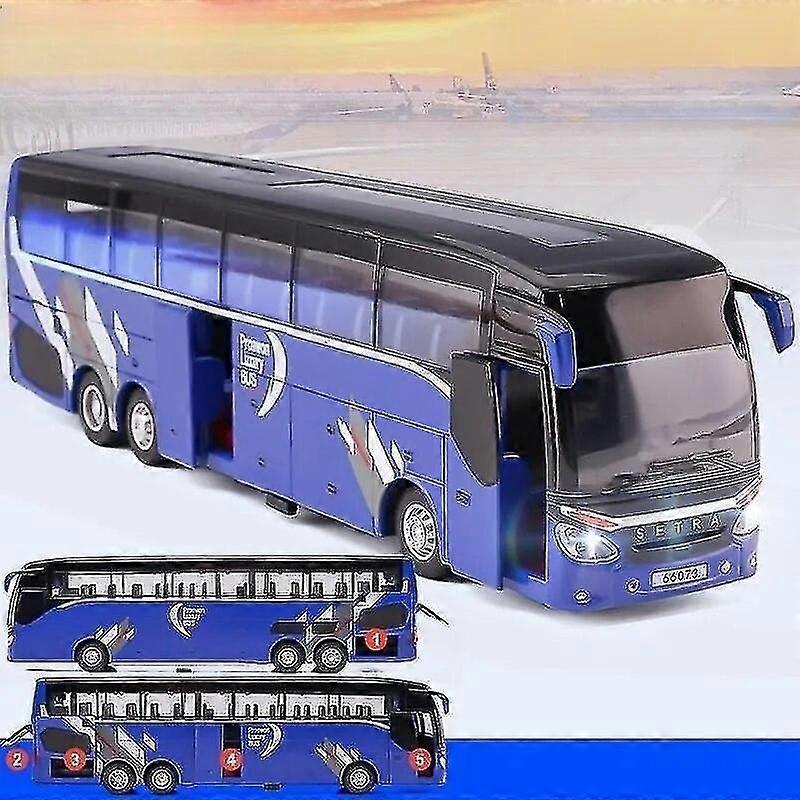 1/50 Setra Luxury Coach Bus Toy Car Diecast Miniature Model Pull Back ...