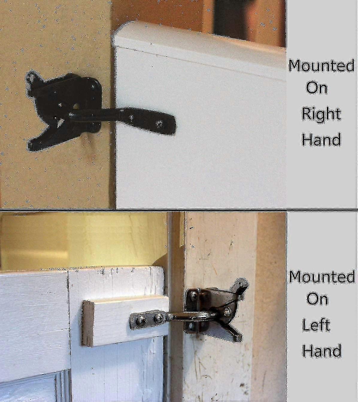 Gate Lock Automatic Locking-metal Bolt Lock-gravity Steel Latch Garden ...