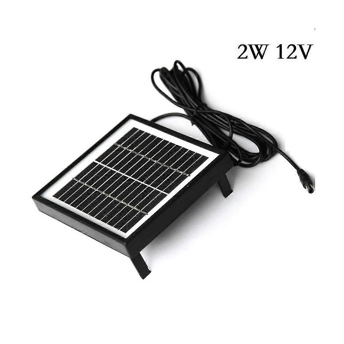 12v 2w Solar Panel Solar Garden Light Panel Diy Parts Dc Port Solar ...