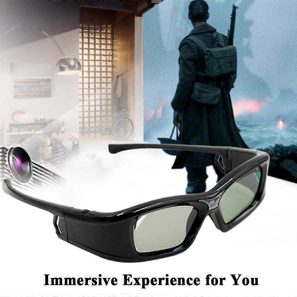Ultra-Clear HD DLP-Link 3D Active Rechargeable Shutter Glasses for All ...