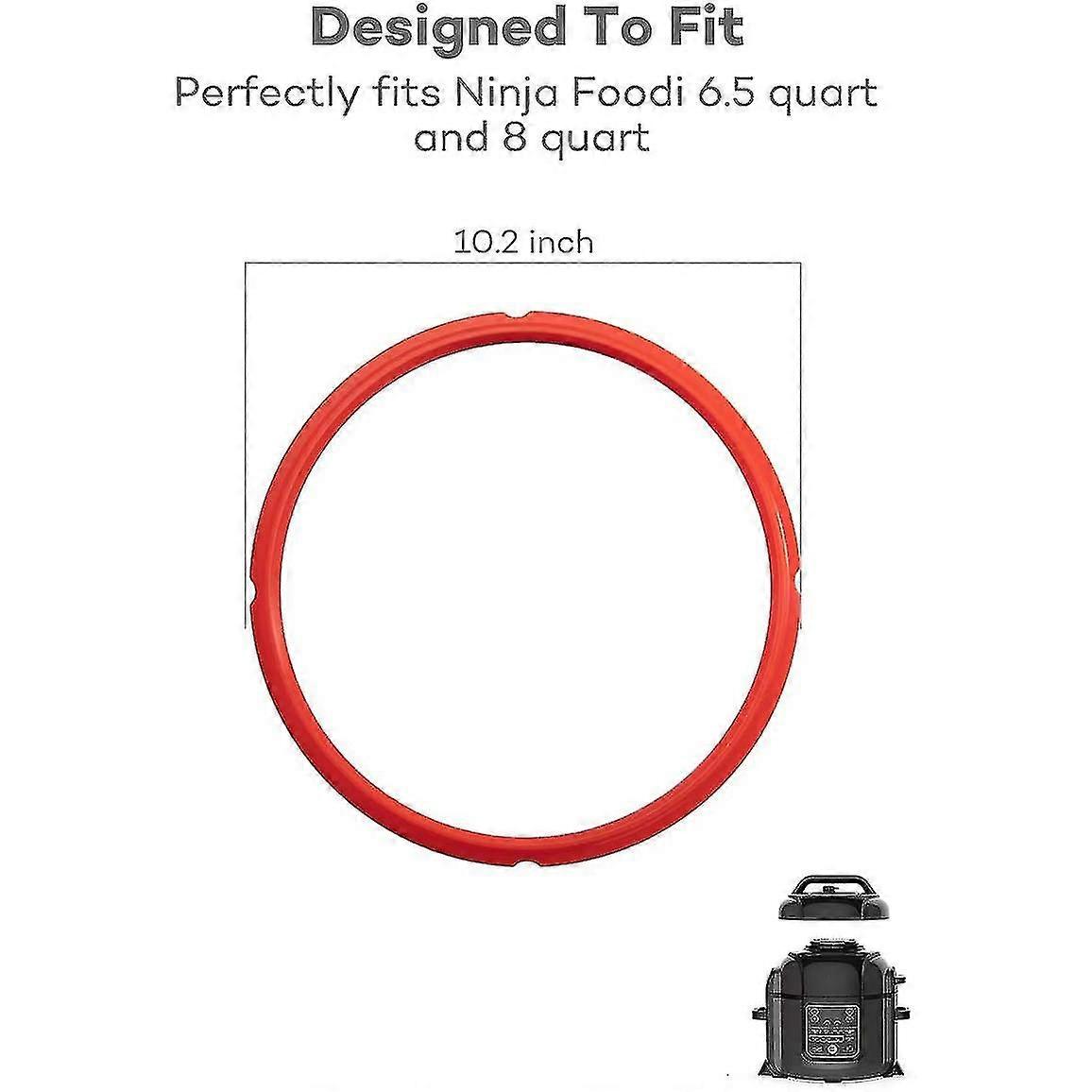 2024 3 Pack Sealing Rings For Ninja Foodi 8 Quart Silicone Gasket ...
