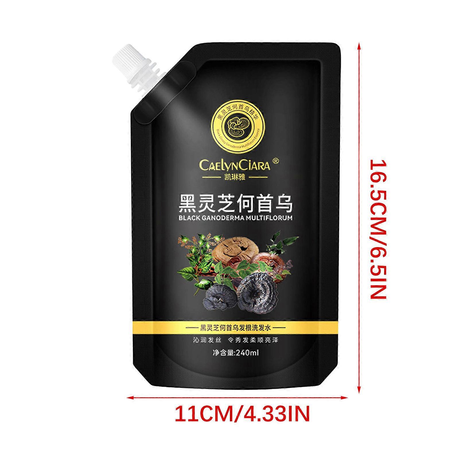 Hair Care Black Ganoderma Reynoutria Multiflora Shampoo To Reduce ...