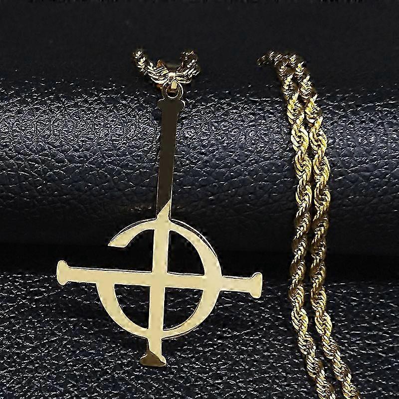 Ghost BC Nameless Necklace Men Ghoul band Pope emeritus symbol Mask ...