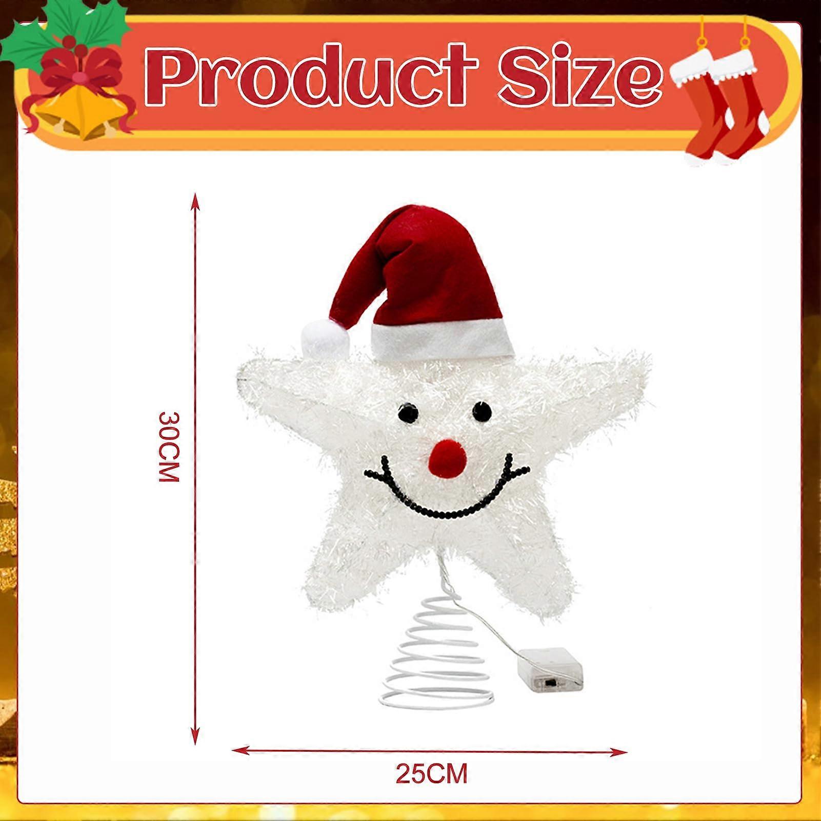 Snowman Tree Topper With LED Lights Snowman Tree Topper With Lights ...