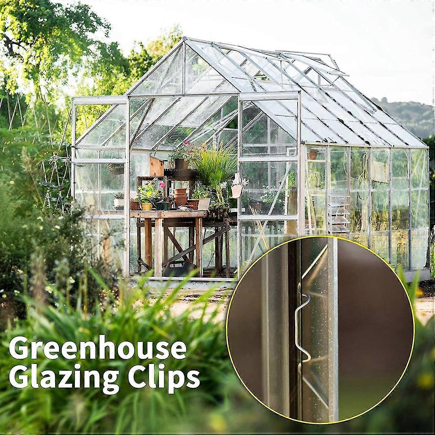 Greenhouse Glazing Clips, W Type Stainless Steel Glass Clamps, W Type ...