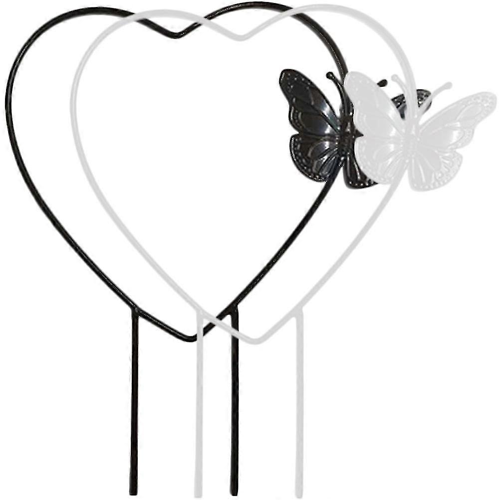 2st Trädgård Krukväxt Spaljé Växt Klättring Spaljé Metall Hjärtformad ...