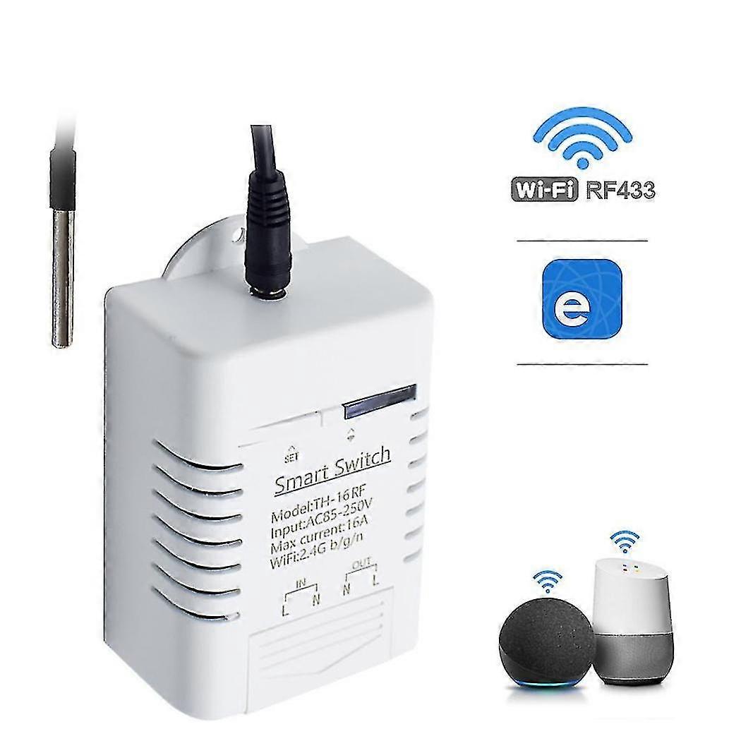 Ewelink -16 Smart Wifi Switch 16a/3500w Monitoring Temperature ...