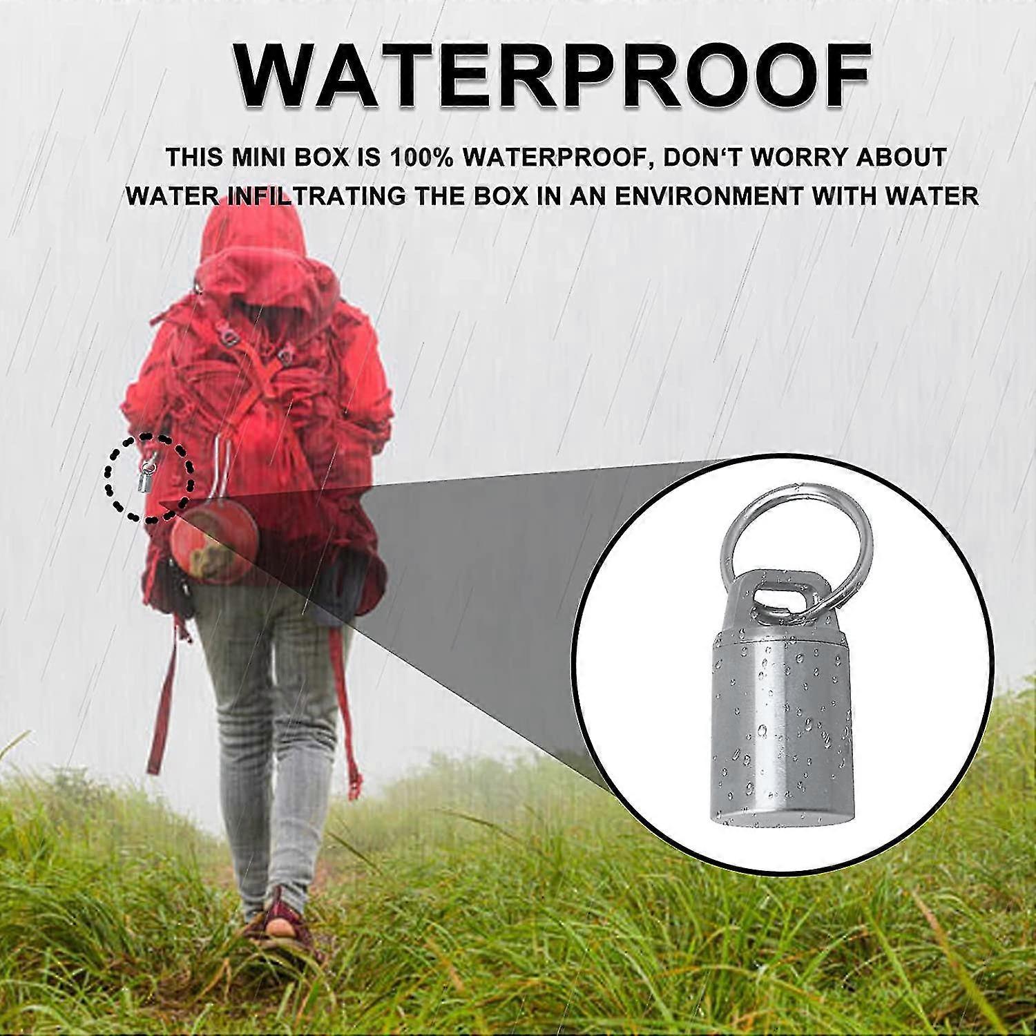 Keychain Pill Holder, Pure Titanium Titanium Small Pill Holder For ...