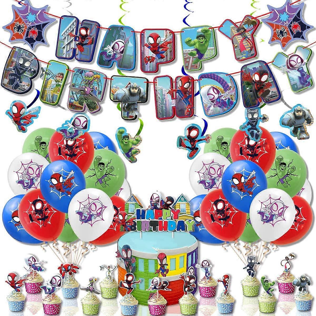 Spidey and His Amazing Friends Party Supplies Decorations Favors,Spidey ...