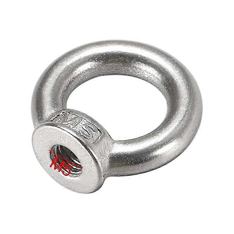 Lifting Eye Nut M5 Female Thread 304 Stainless Steel Round Shape For ...