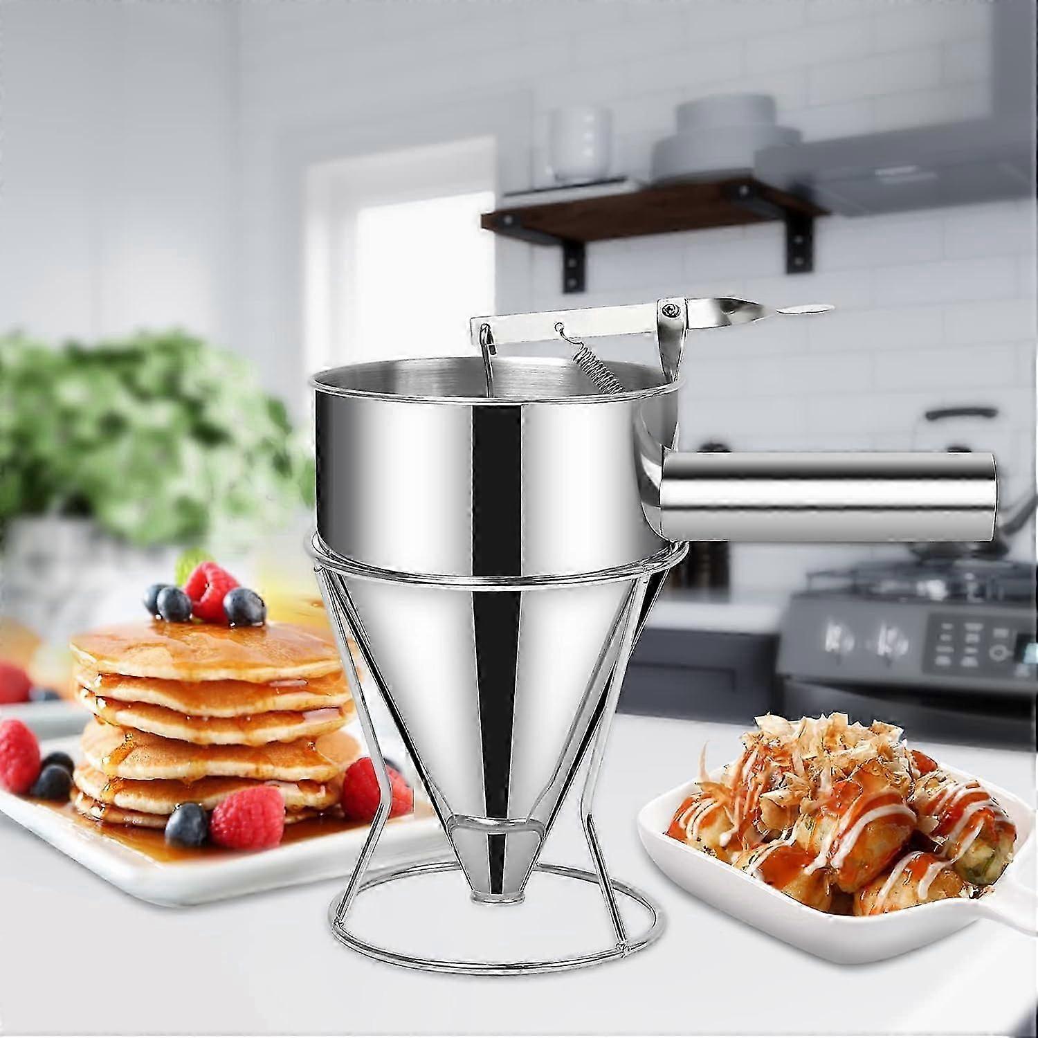 Piston Funnel, Kitchen Funnel 1.2 Liter Piston Pastry Dispenser -ZY ...