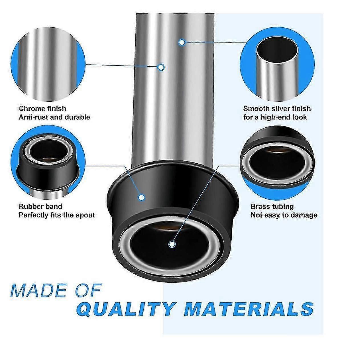 2 Pcs Bar Sink Overflow Pipe 7.48 Inches Sink Strainer Pipe Sink Drain ...