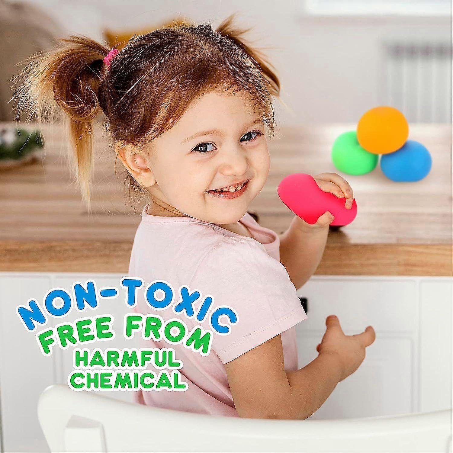 Pack of 4 Stress Balls, Anti-Stress Ball, Kneading Ball, Slow Rising ...