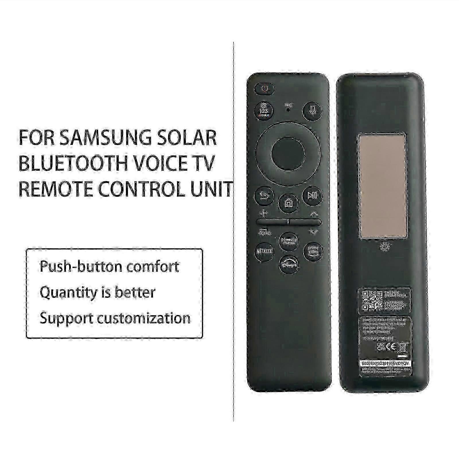 BN59-01432A For Samsung Rechargeable Solar Cell Voice TV Remote TM2360E ...