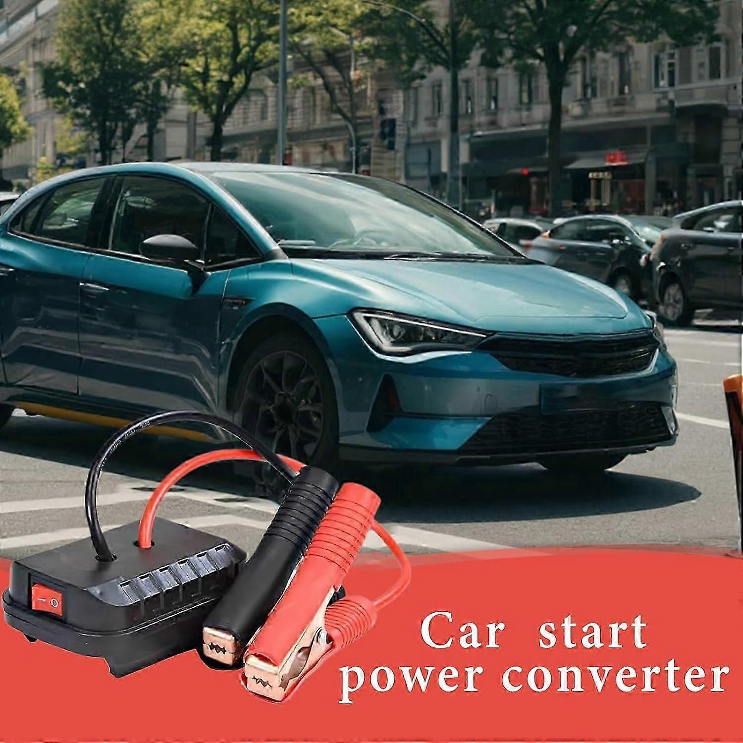 Battery Booster Pack Car Jump Starter with Inverter Portable Power ...