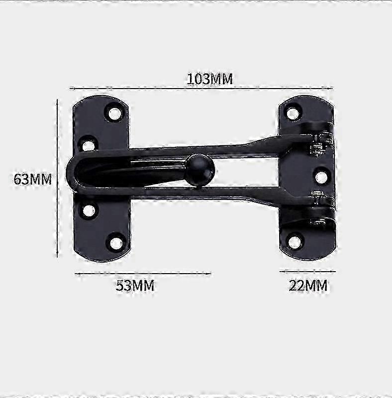 Golden Home Security Door Lock with Swing Bar and Anti-Theft Latch for ...