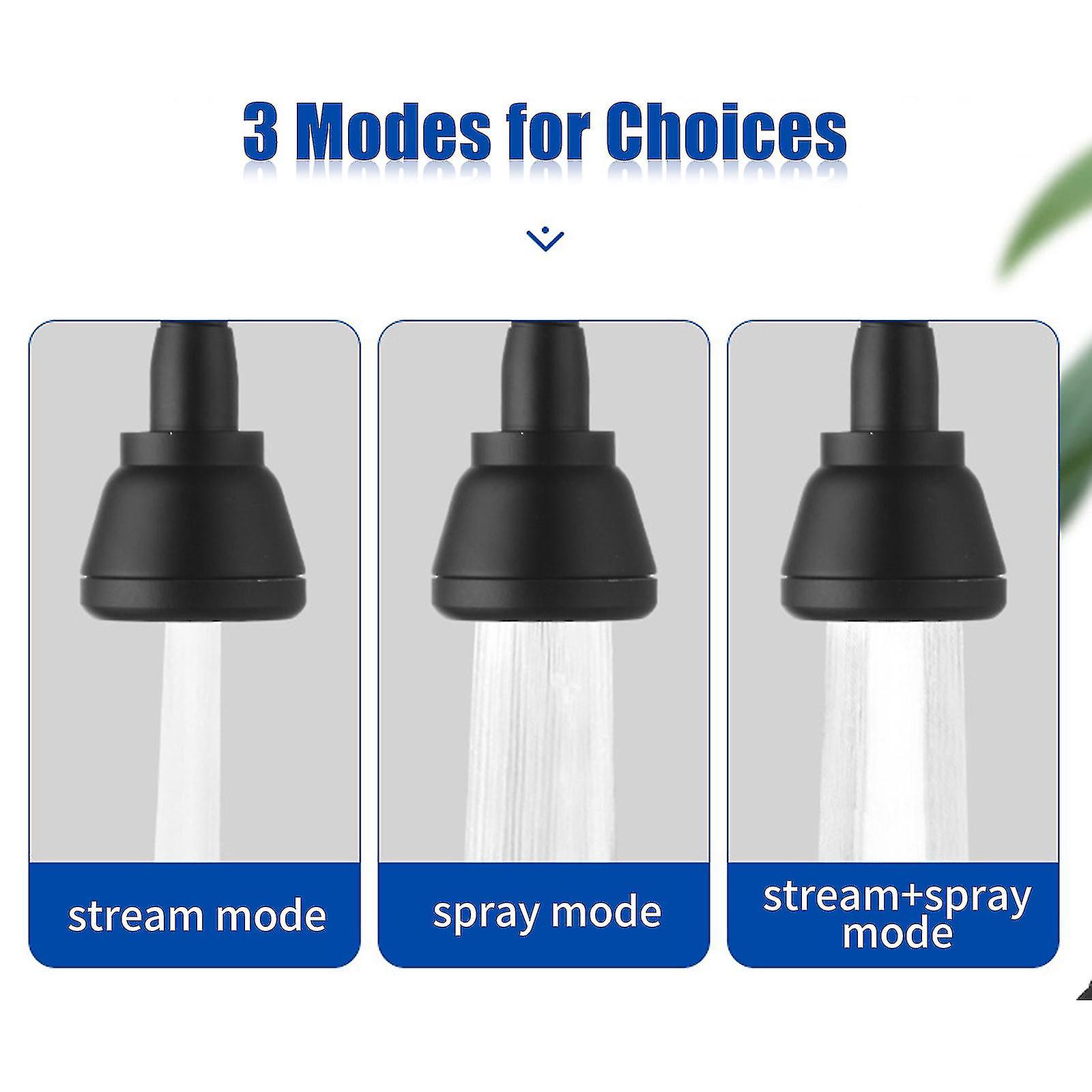 Faucet 360 Rotatable Tap Head Faucet Extender Splash-proof Kitchen Tap ...