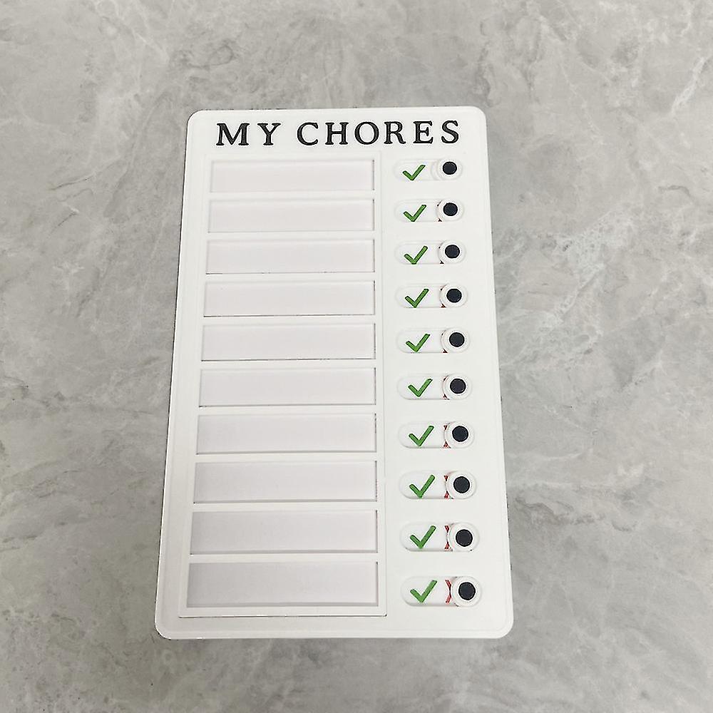 Memo Plastic Board Chore Chart Reusable Checklist,my Chores Checklist Daily Planner (1set ...