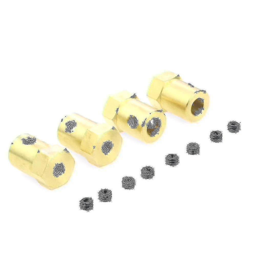 4pcs 5mm To 12mm Brass Combiner Wheel Hub Hex Adapter For B14 B16 C14 C24 Mn D90 D91 Mn99s Rc ...
