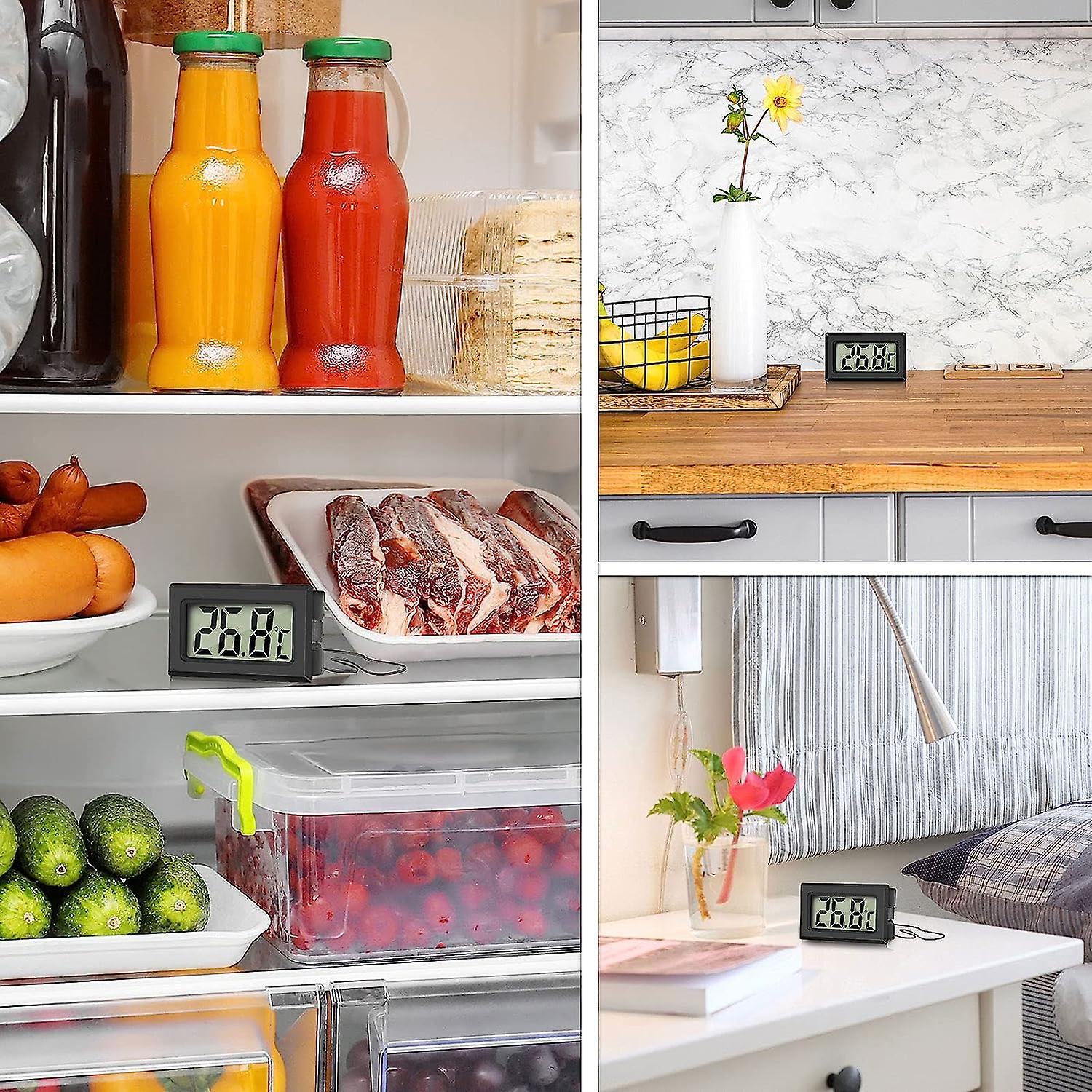 Mini Digital LCD Thermometer Temperature with Temperature Probe Sensor ...