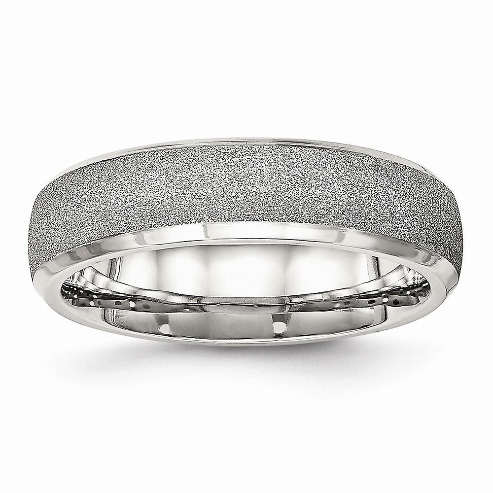 6mm Stainless Steel Laser cut Polished Laser Cut Ring Jewelry Gifts for ...