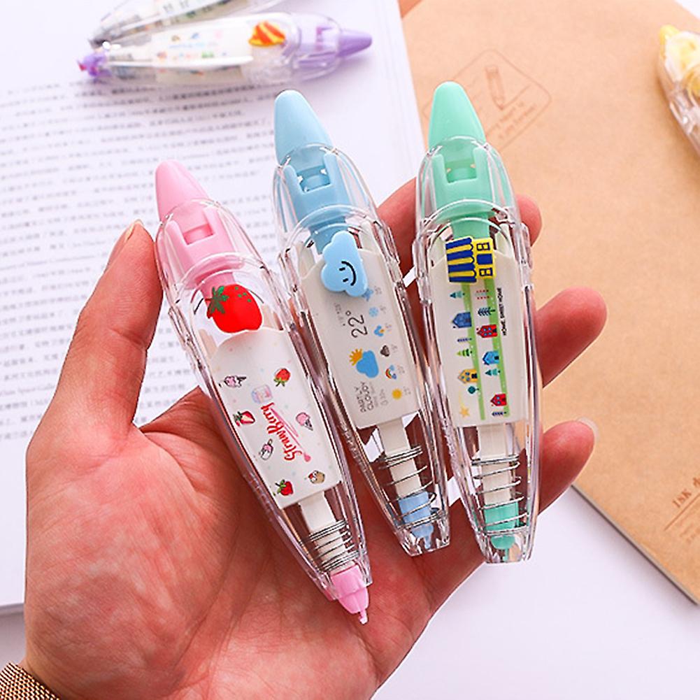 DIY Cute Animals Press Type Decorative Pen Lightweight Cartoon Decor ...