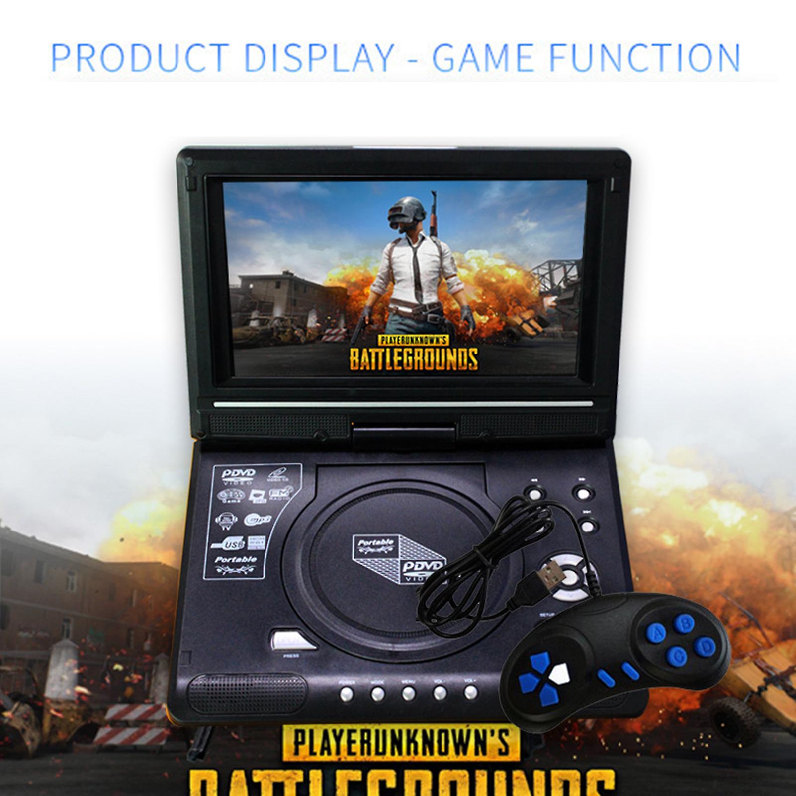 9.8 Inches Portable DVD Player High Clarity TV Function Built-in Card ...