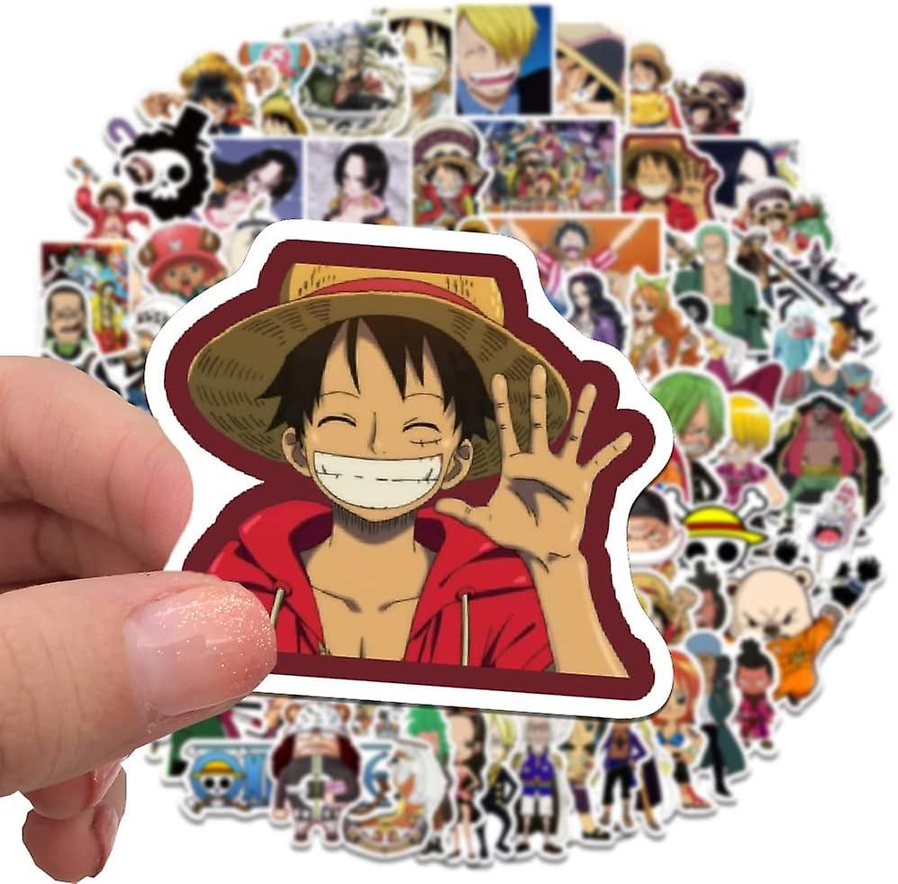 100pcs One Pcs Stickers Pack For Laptop,nami Zoro Ace Luffy Chopper One ...
