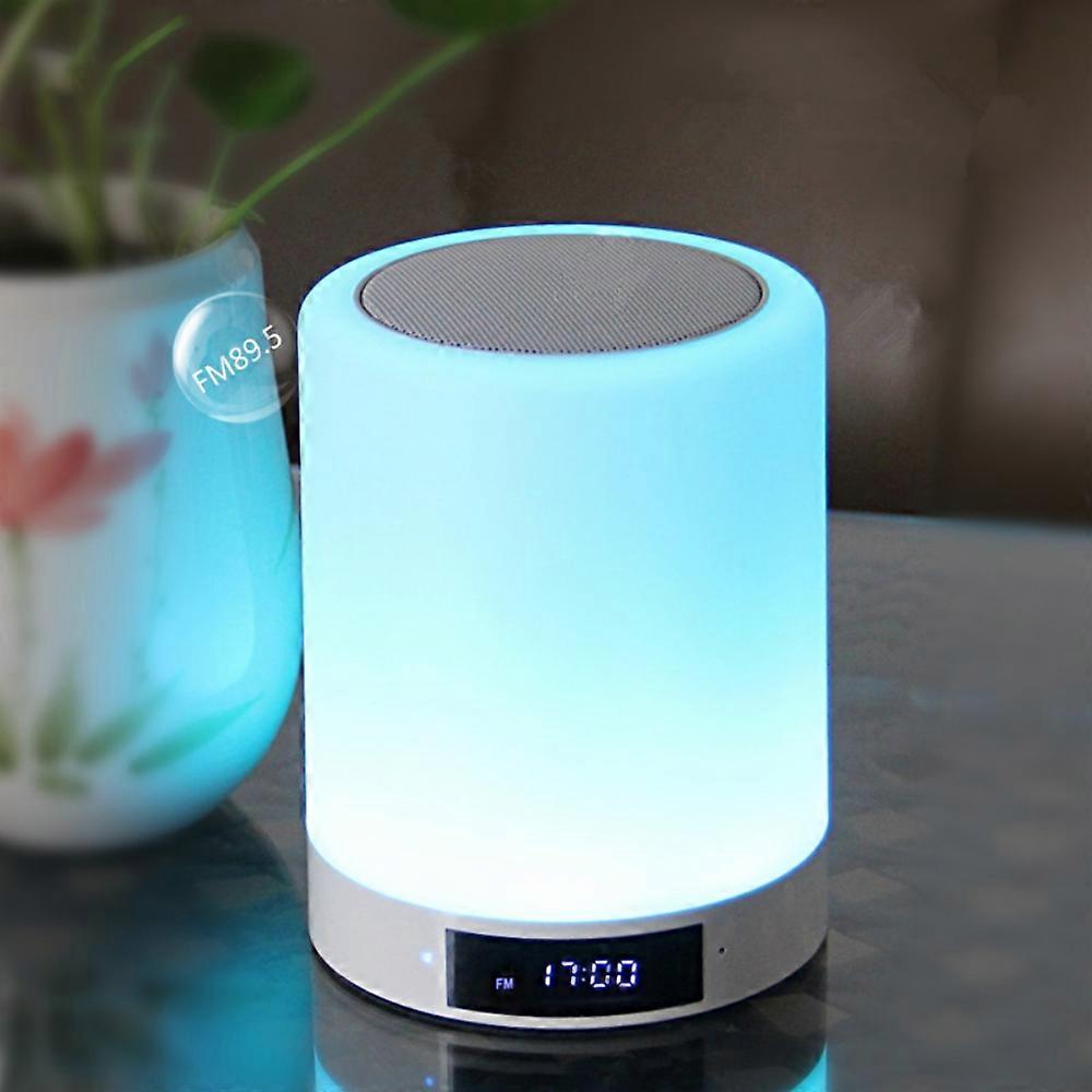Bluetooth Music Speaker LED Night Light Touch Sensor with BT Speaker ...