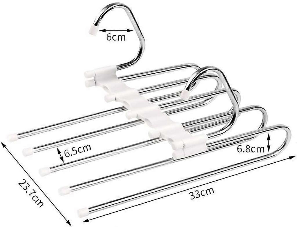 Trouser Hangers Space-Saving Multiple,2 Pieces Trouser Hangers ...