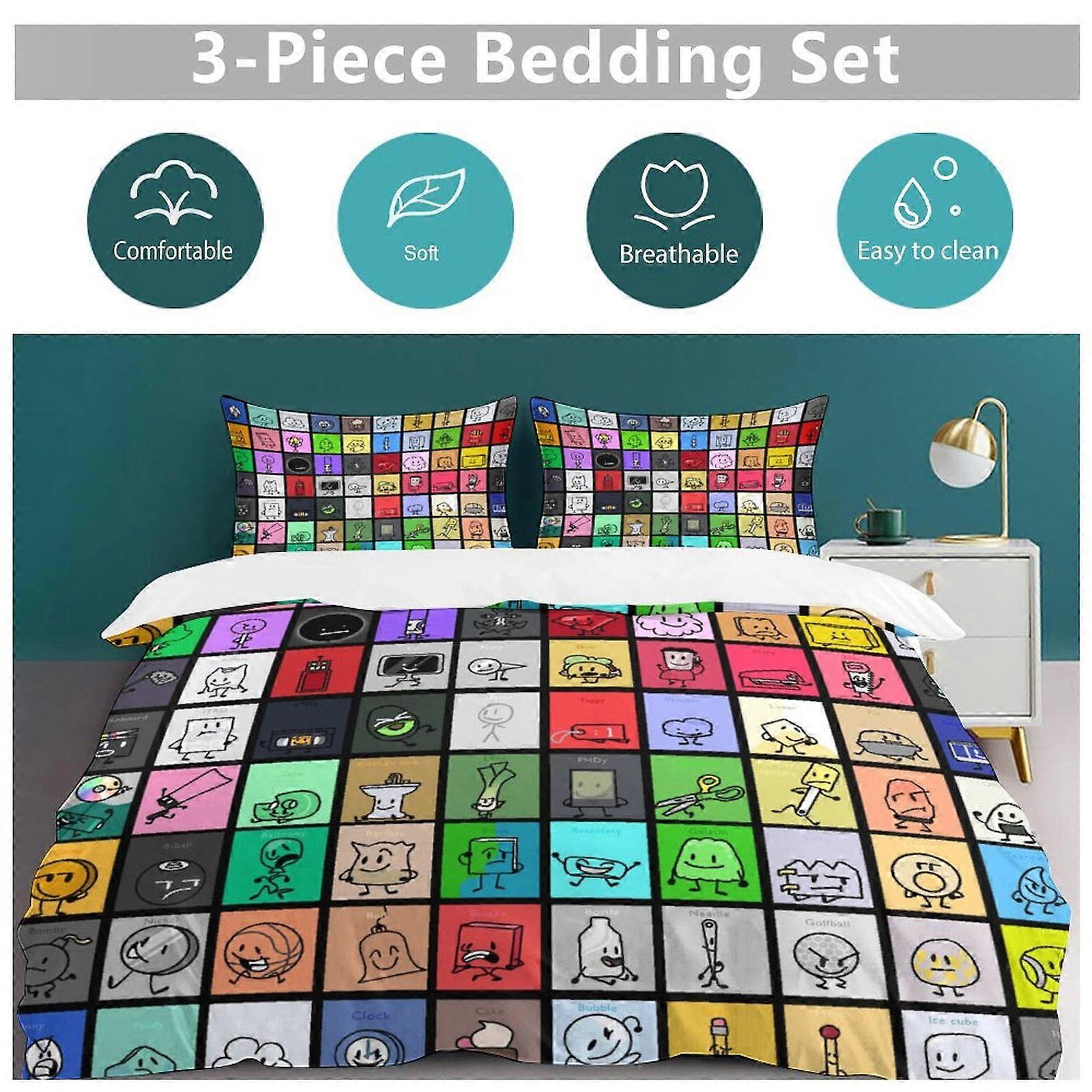 bedding set CA476 Battle for Dream Island BFDI Bed Duvet Cover ...