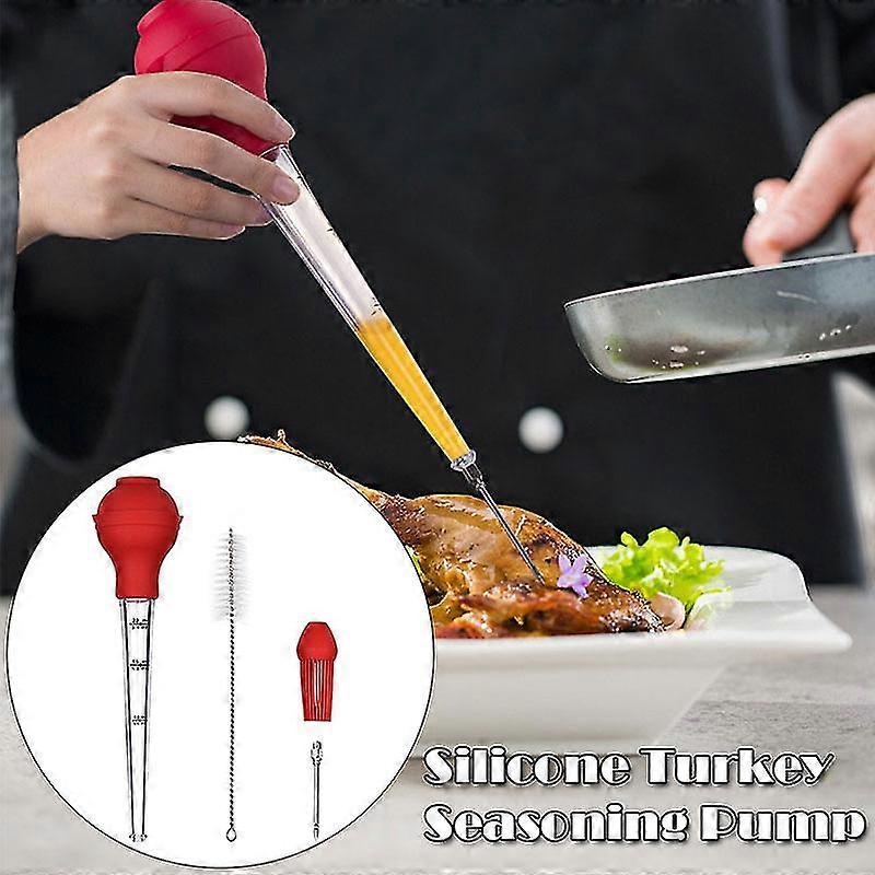4Pcs Turkey Pipette Dropper BBQ Pump Pipe Dropper Sauce Oil Tube Turkey ...