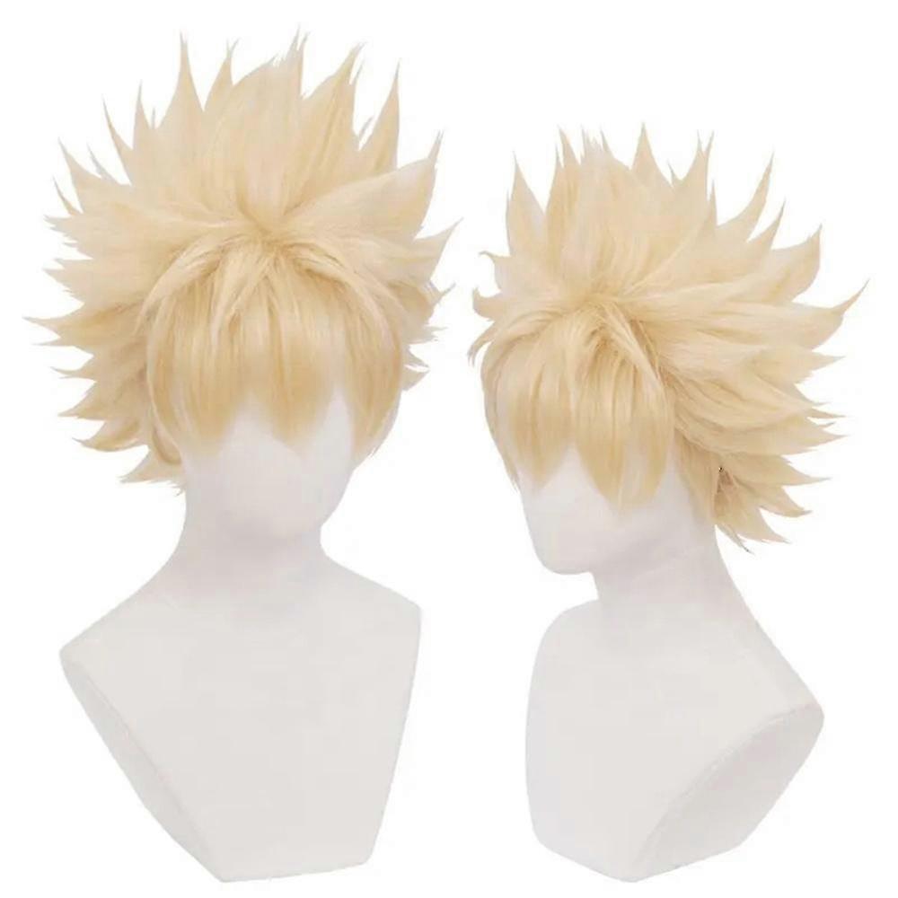 Bakugou Katsuki Wig Blonde Wigs With Bang Cosplay Party Prop Anime ...