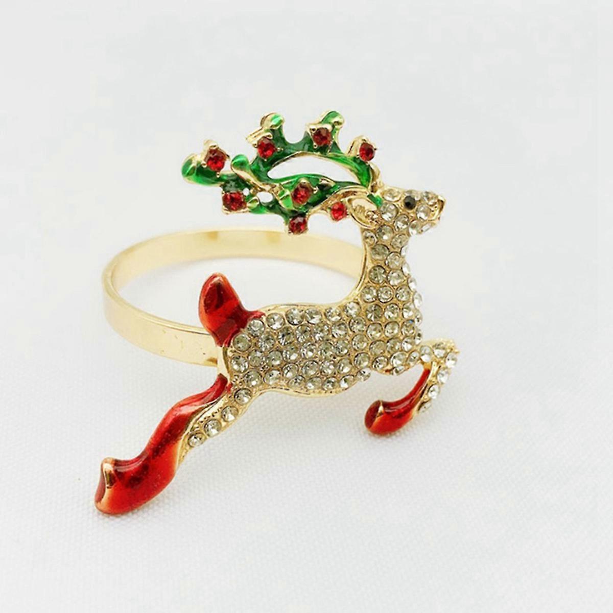 8Pcs Christmas Napkin Rings -Napkin Holder Rings for Holiday Christmas ...