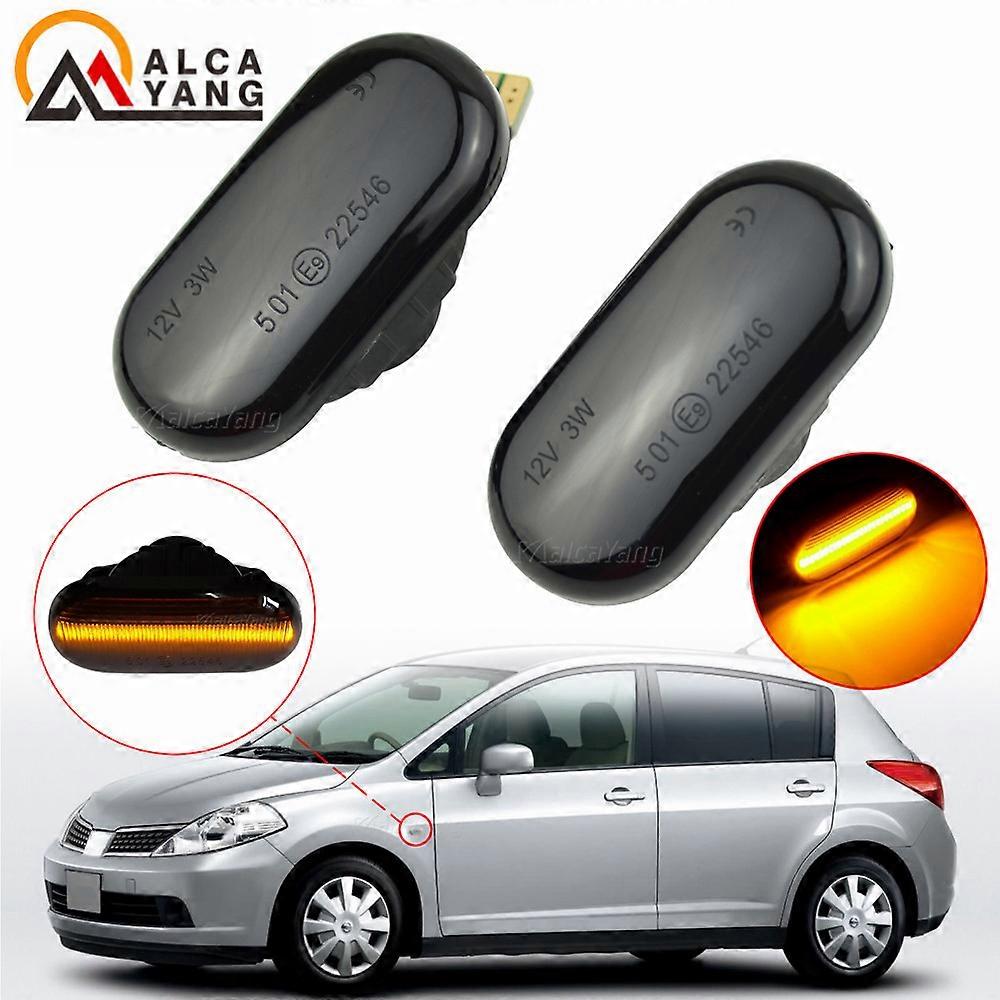 2 Pieces 12V Dynamic Side Marker Indicator car light Lamp NIS ...