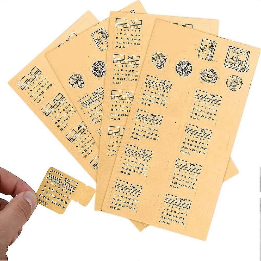Calendar Stickers, 30 Pieces Adhesive Calendar Stickers Writable ...