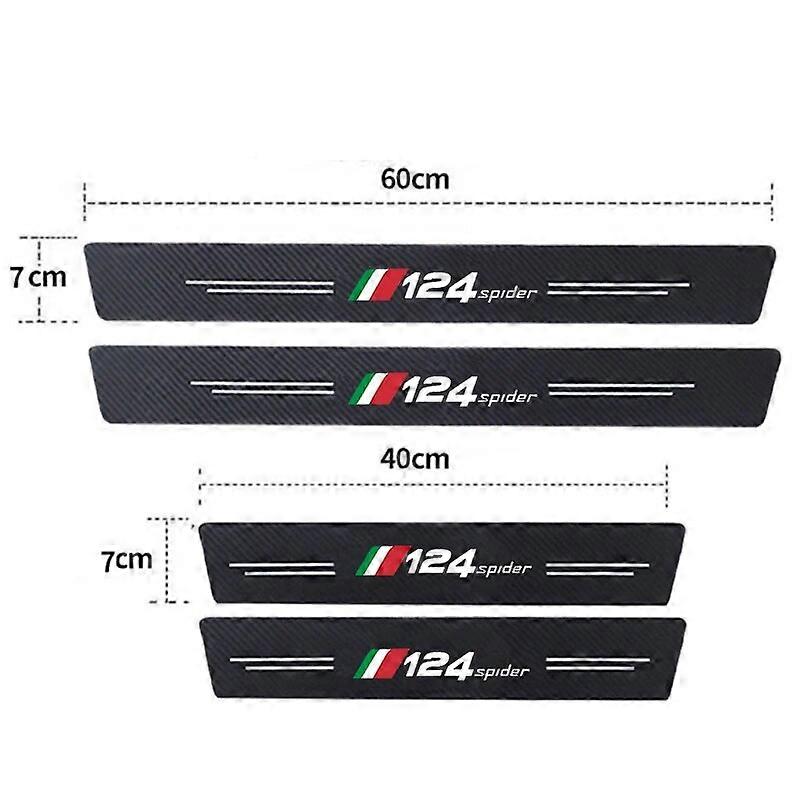 Motor Vehicle Parts Car Styling for Fiat 124 Spider Logo Door Threshold ...