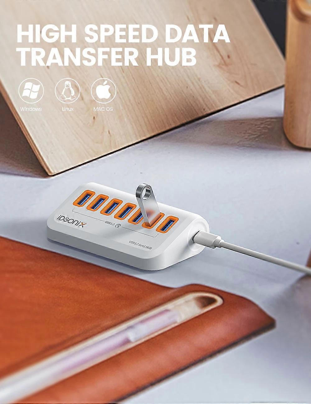 iDsonix USB Splitter USB 3.2 Hub 10Gbps Type C Adapter Multi Ports USB ...