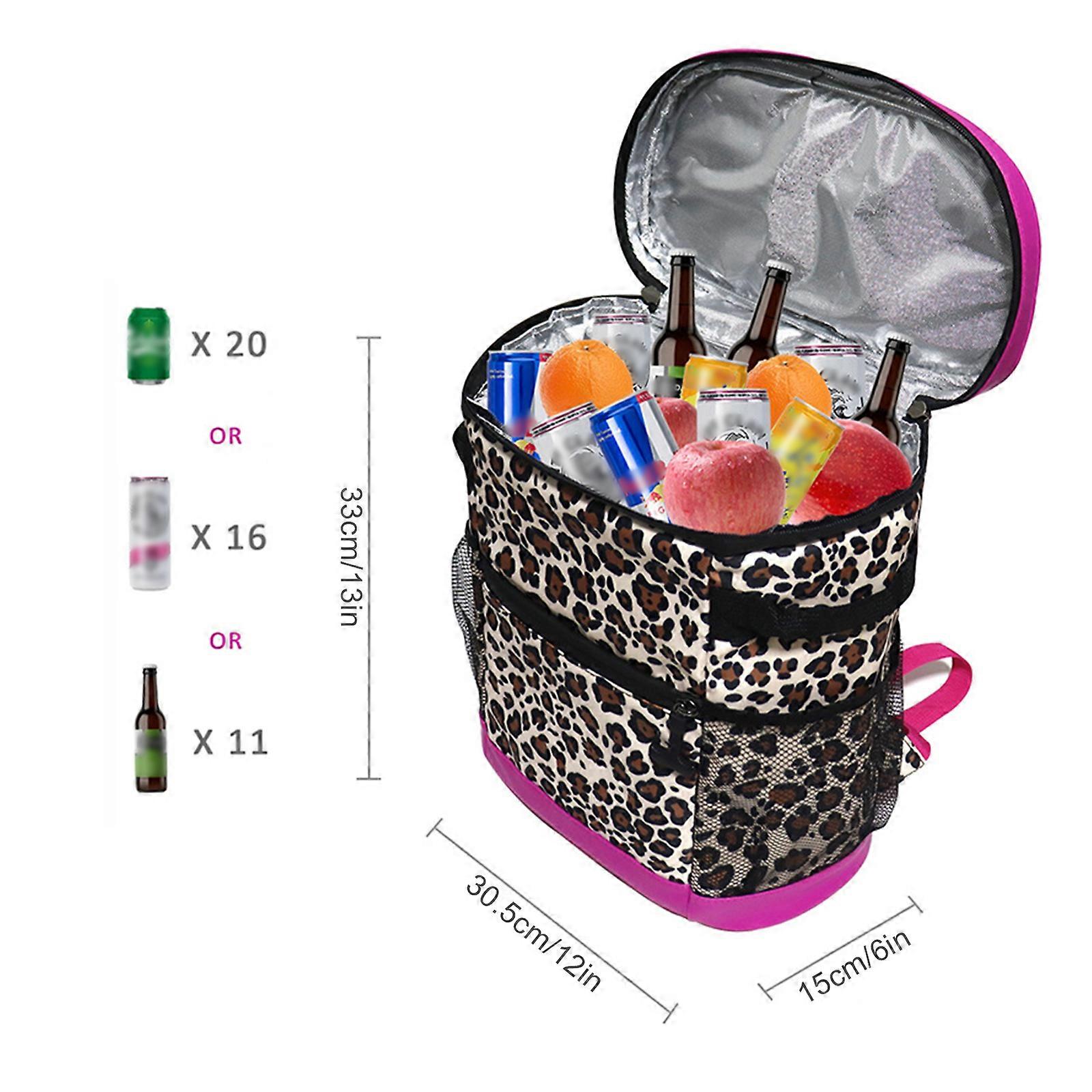 Ice Pack Leopard Pattern Camo Backpack Outdoor Picnic Insulation ...