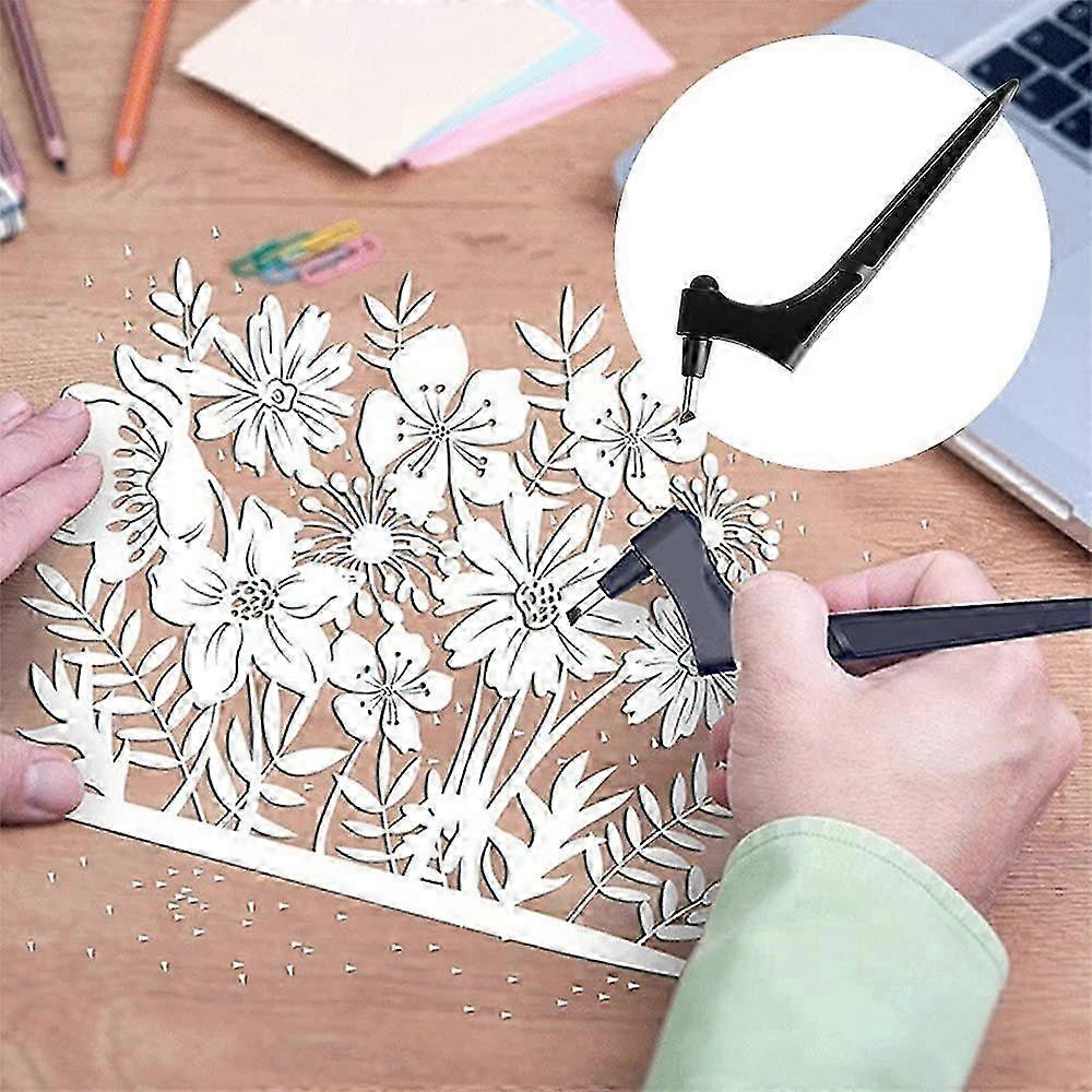 Art Cutter Tool, 2 Pieces Rotary Craft Knife, Stainless Steel Precision ...