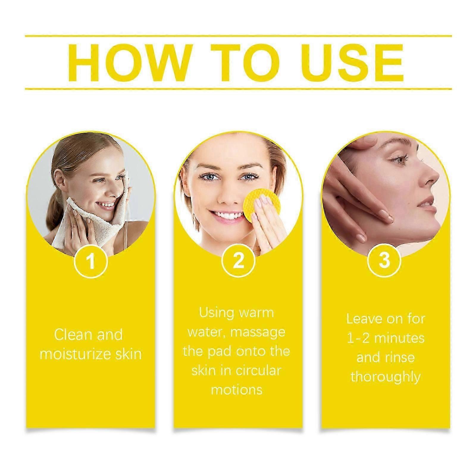 Turmeric Acid Cotton Tablet, Clean Facial Skin Daily Gentle ...