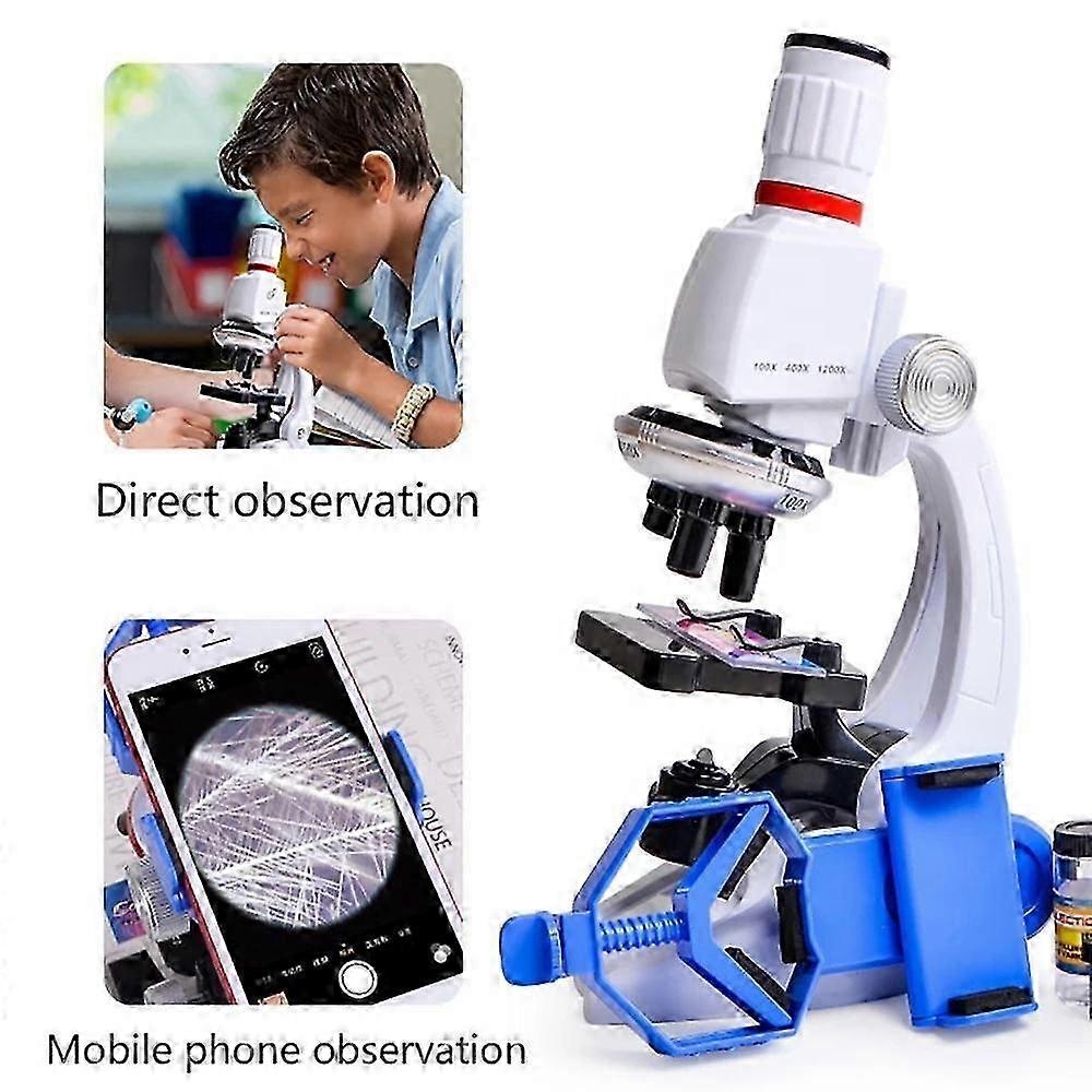 Kid 1200x Microscope Playset Kit Bio Mobile Phone Microscope Gifts ...