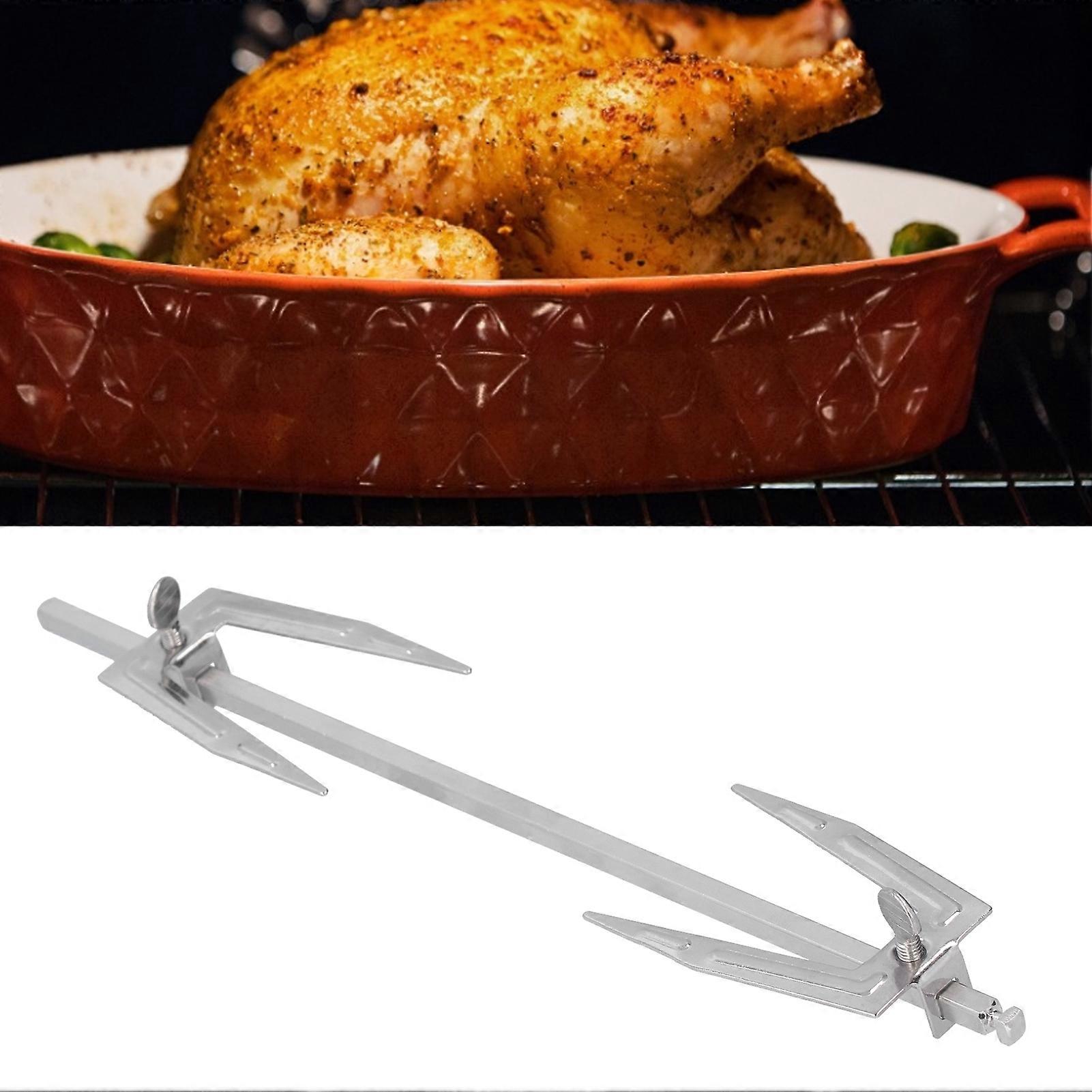 Stainless Steel Rotating Chicken Roasting Fork Grilled Chicken Fork ...
