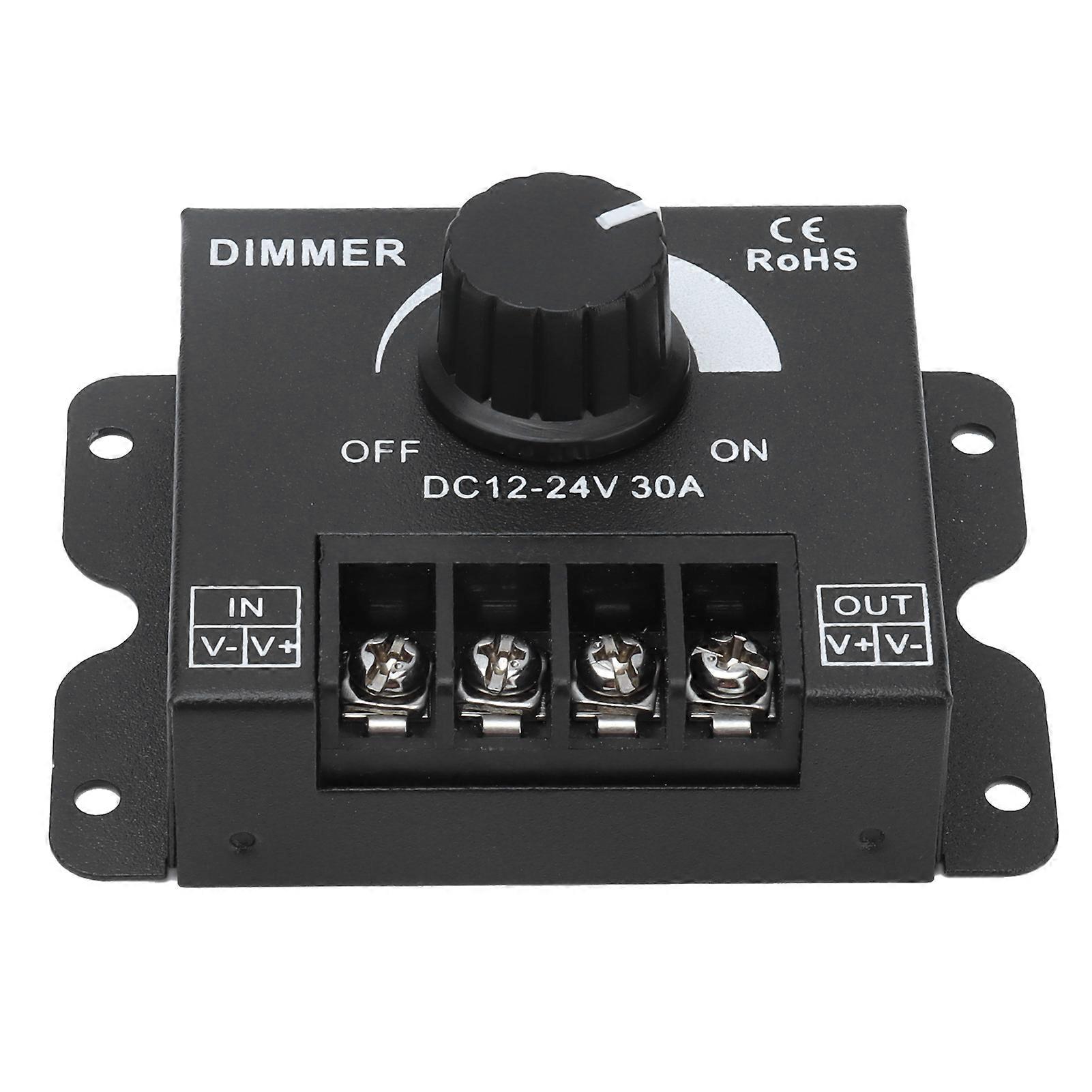 30A LED Dimmer PWM Unicolor Single Channel Adjustable Dimming ...