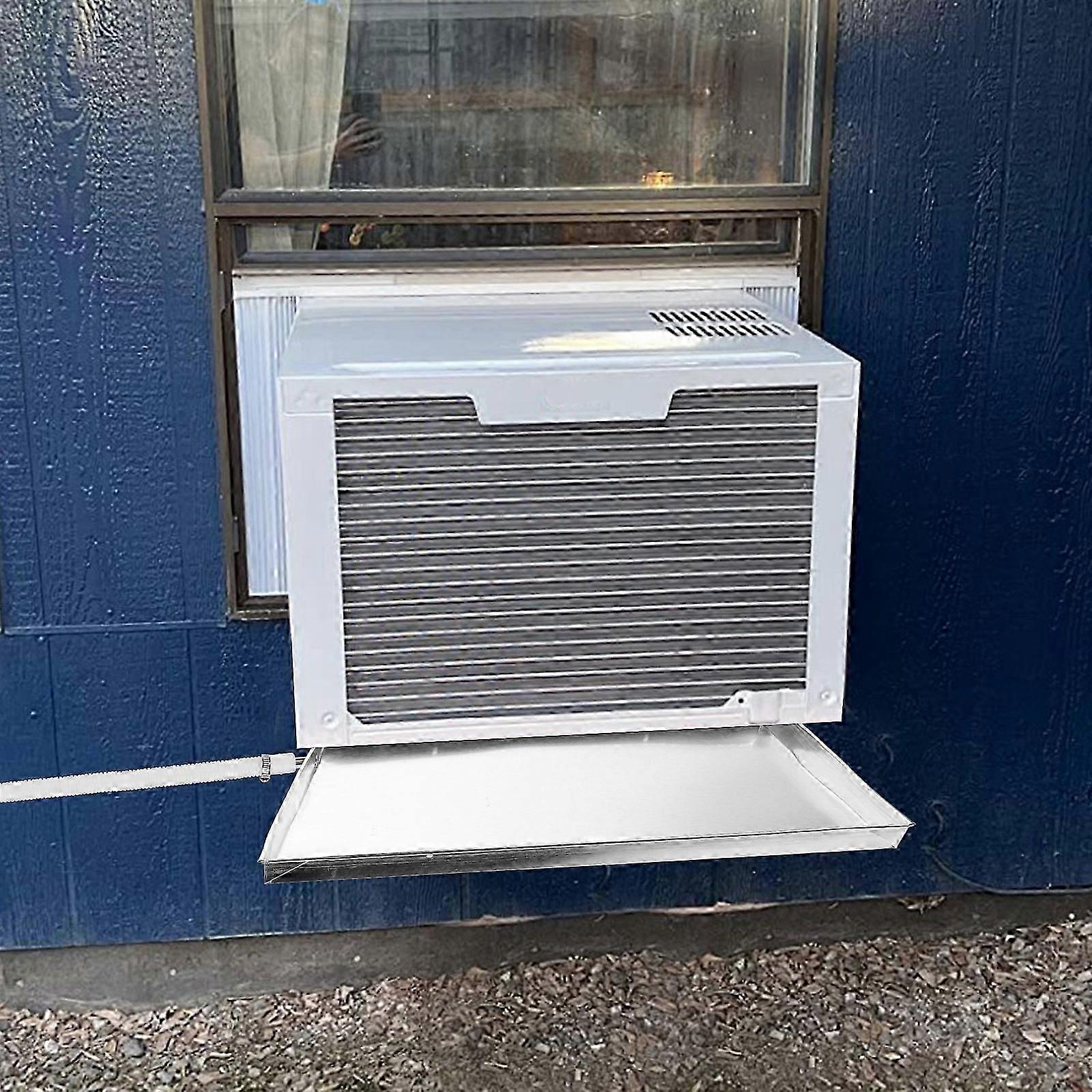1 Set of AC External Unit Drip Tray Air Conditioner Drip Pan Leak Proof ...