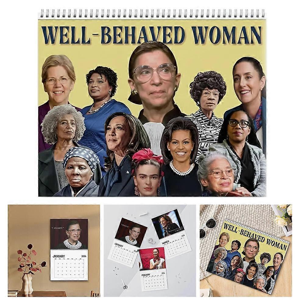 2026 Well-Behaved Women Wall Calendar, Feminist Calendar 2026 | Fruugo AU