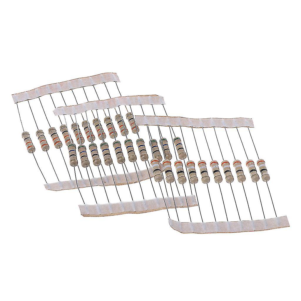 300pcs Resistor Kits 1w 5% 0.1-750 Ohm Carbon Resistor 30 Values ...