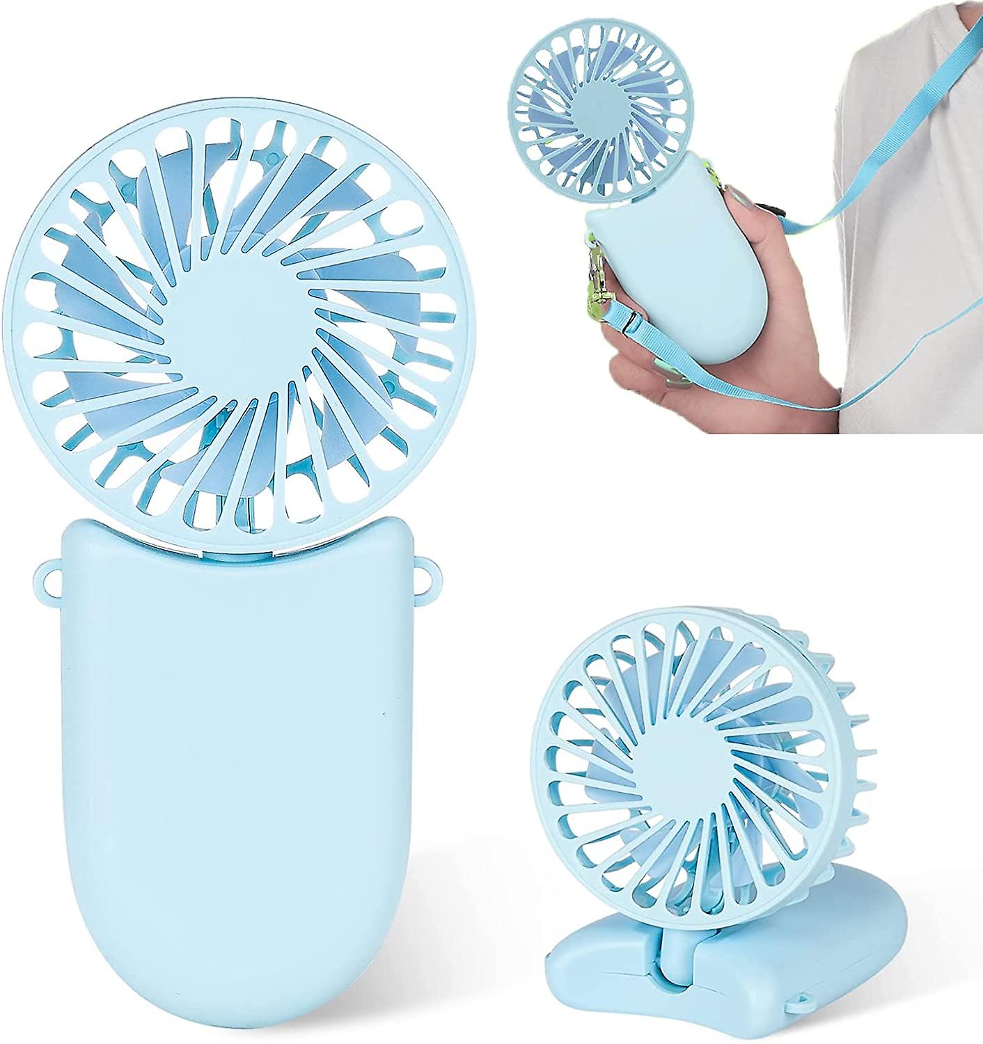 Portable Personal Necklace Fan 3 en 1 Handheld / Wearable / Desk Mini ...