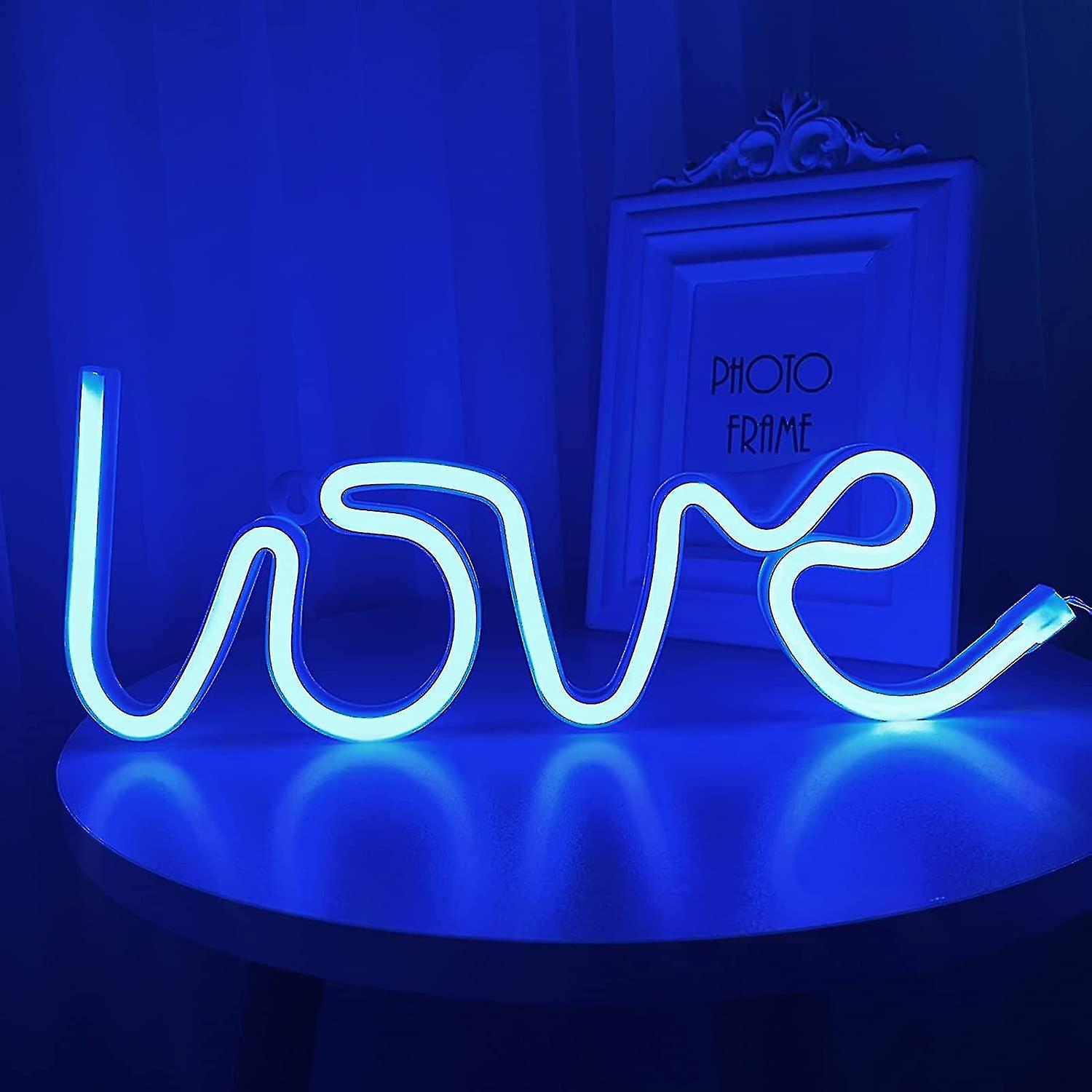 Love Light Neon Lights Signs For Bedroom, Usb Or Battery Led Neon Wall ...