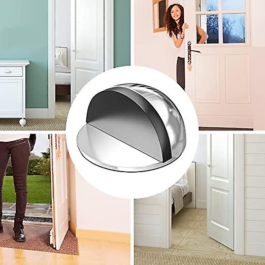 Set of 4 Door Stops, Stainless Steel Door Stops and Stoppers with ...